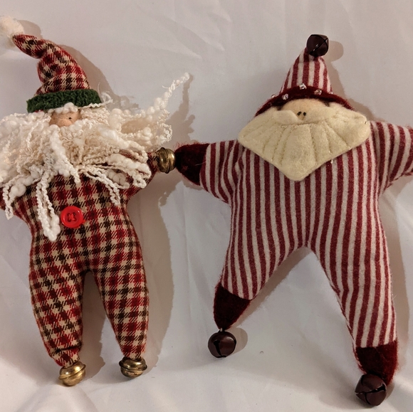 unknown | Holiday | Christmas Stuffed Star Shaped Santa Figures ...